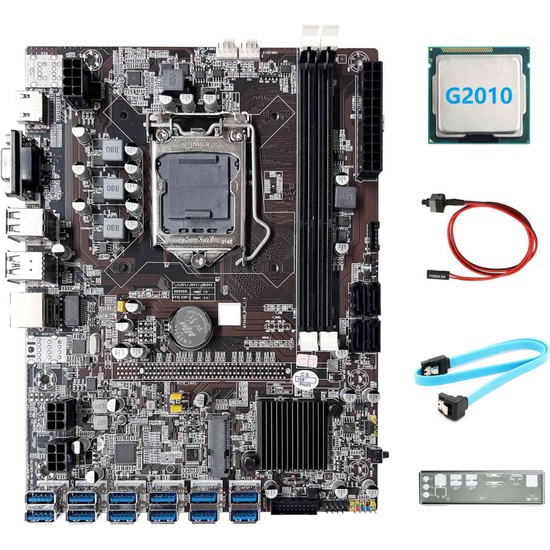 Guitar B75 12USB Btc Madencilik Anakart + G2010 Cpu + Sata Fiyatı
