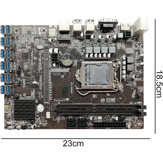 Guitar B250C 12USB3.0 Btc Madencilik Anakart + G4400 Cpu + Fiyatı