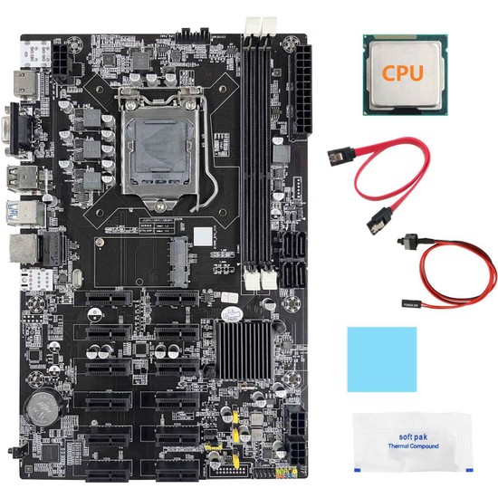 Guitar B75 12 Pcıe Btc Madencilik Anakart + Rastgele Cpu + Fiyatı