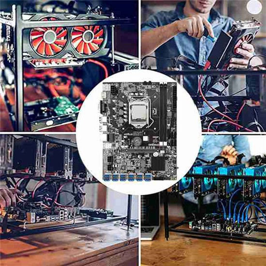 Guitar B75 Eth Madencilik Anakart 12USB+G620 Cpu+4g Ddr3 RAM+128G Ssd ...