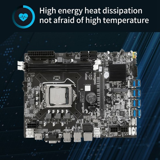 Guitar B75 8 Kart Btc Madencilik Anakart SETI+G530/G1630 Fiyatı