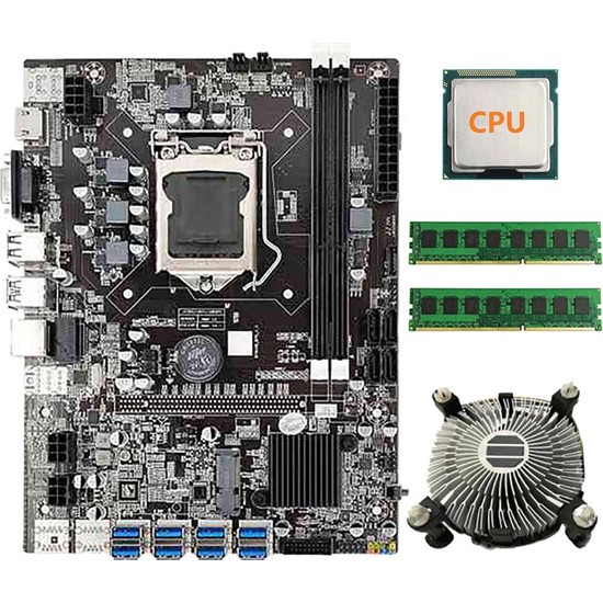 Guitar Rastgele Cpu + Fan + 2X4G Ddr3 Ram 8x Usb3.0 ile Pcıe Fiyatı