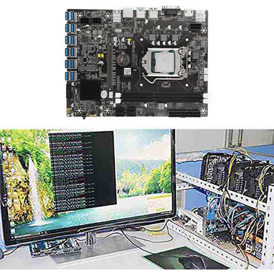 Guitar B75 Usb-Btc Madencilik Anakart Cpu+4g Ddr3 Fiyatı