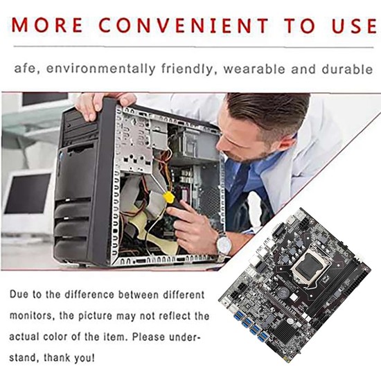 Guitar Rastgele Cpu + Fan + Termal Ped ile B75 Btc Madenci Fiyatı