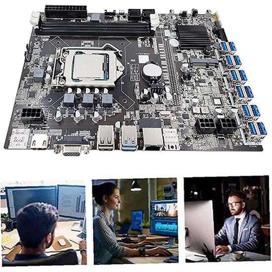 Guitar B75 12USB Eth Madencilik Anakart + G860 Cpu + 4pın Fiyatı