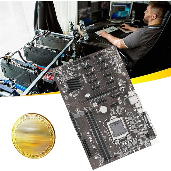 Guitar B250B Eth Madencilik Anakart + G3900 Cpu + Bölme + Anahtar ...