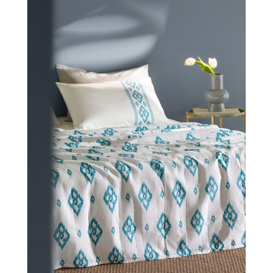 Madame Coco Talon Tek Kişilik Karde Baskılı Pike Takımı Fiyatı