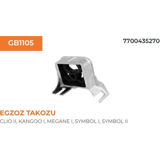 GB Clio Symbol Clio 2 Megane 1 Egzoz Takozu 7700435270 Fiyatı