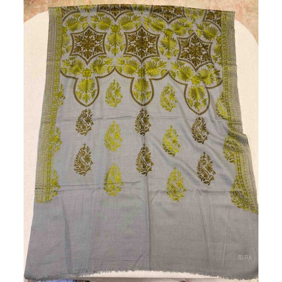 Seneman Tasarım Sura Ipek Nakışlı Hafif Yün Şal 75 x 200 Fiyatı