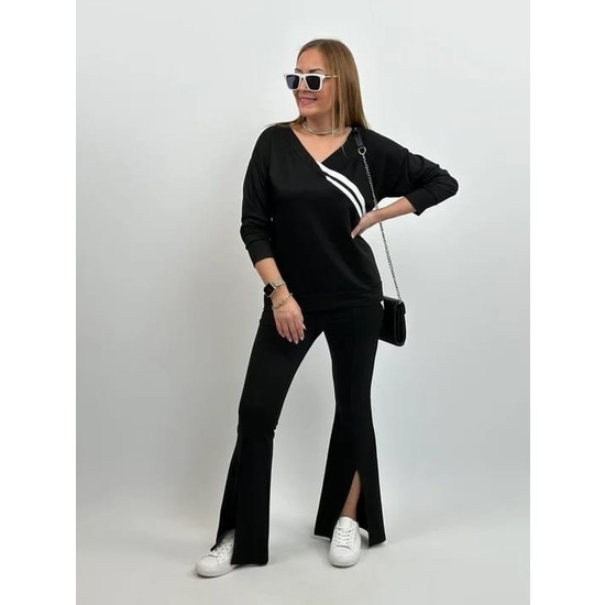 Gravity Trend Gravitytrend Kadın Çapraz Ribanlı Yırtmaçlı Ispanyol Paça ...