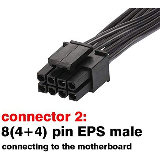Silhouette Eps 8 Pin Güç Uzatma Kablosu Atx Cpu 8 Pin Dişi - Fiyatı