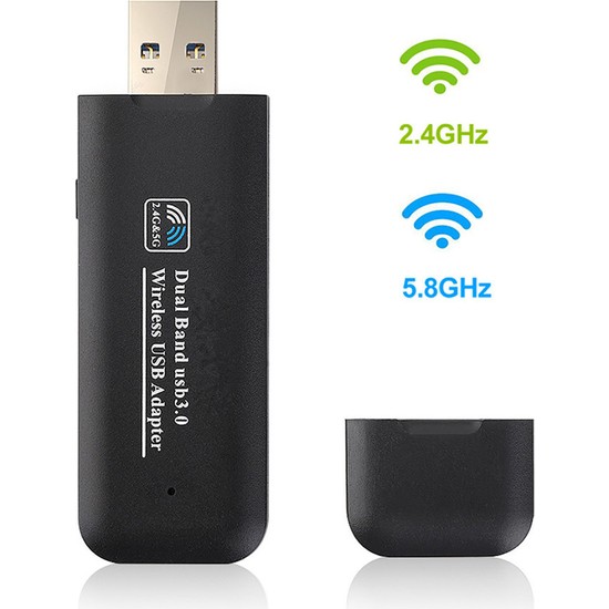 Silhouette Kablosuz Wifi Adaptörü 1200 Mbps USB Çift Bant 802.11AC ...