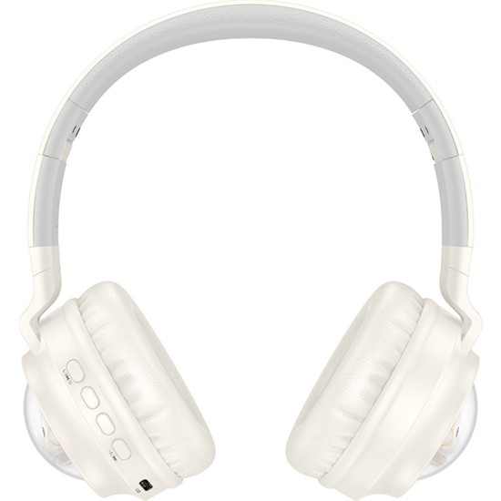 Hoco W50 Cute Fun Bt Rgb Kablosuz Kafaüstü Kulaklık - Beyaz Fiyatı