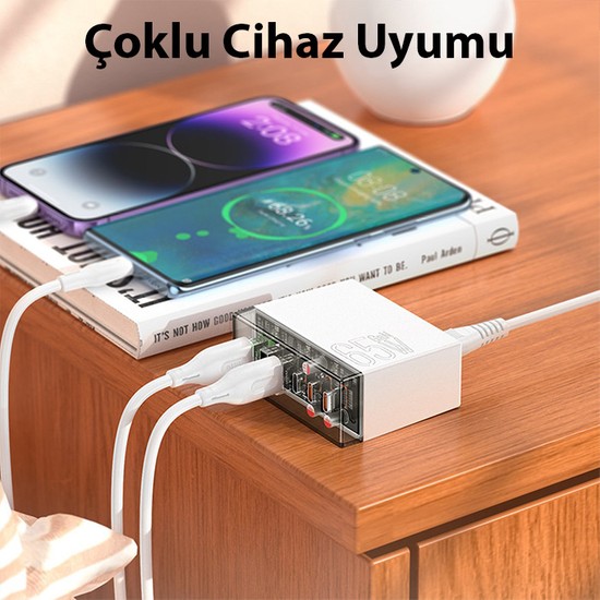 Ason Plus Hoco N36 PD65W Type-C + Usb-A 6 Girişli Masaüstü Fiyatı