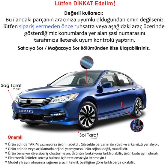 Leoparts Isuzu Dmax Stop Lambası Sol (Ledsiz) 2020-2021 Fiyatı