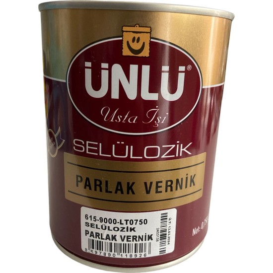 Ünlü Parlak Ahşap Vernik Selülozik 0,750 Lt Fiyatı