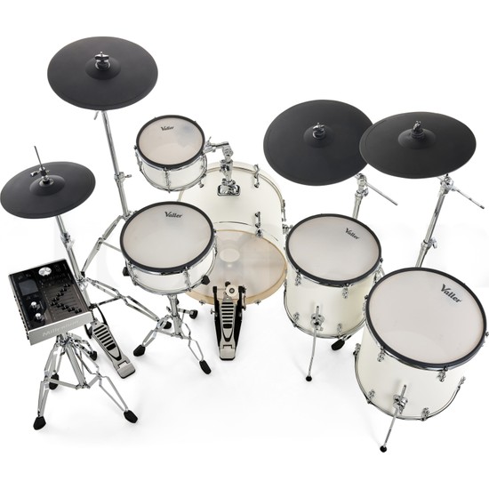 Valler XD2000PW Beyaz Elektro Akustik Davul Seti Fiyatı