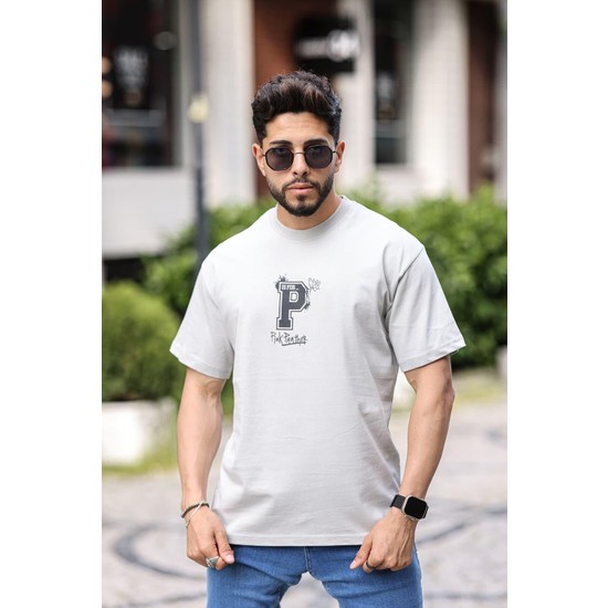 Emperor Apparel Bisiklet Yaka Oversize Ön ve Arka Pink Fiyatı