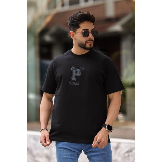 Emperor Apparel Bisiklet Yaka Oversize Ön ve Arka Pink Fiyatı