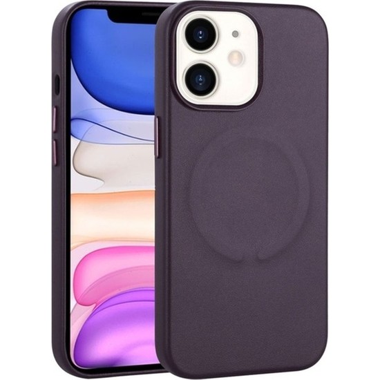 Enci Store Apple iPhone 11 Uyumlu Kılıf Pu Deri Magsafe Wireless Şarj Özellikli Derix Kapak, Derin