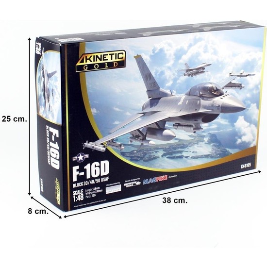 Kinetic K48105 1/48 F-16D Block 30/40/50 Usaf Savaş Uçağı, Fiyatı