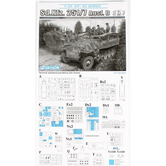 Dragon 6223 1/35 Ölçek Sd.kfz. 251/7 Ausf. D (3 In 1) Fiyatı