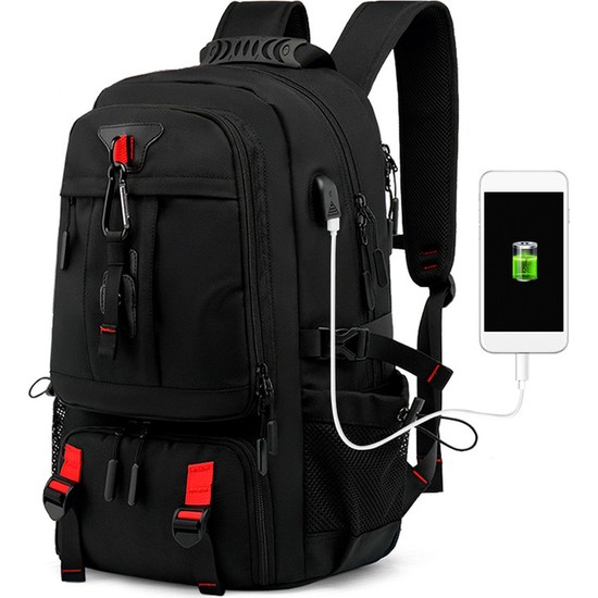 Top Sport USB Arayüzü ile Açık Sırt Çantası Ayakkabı Bölmesi Fiyatı