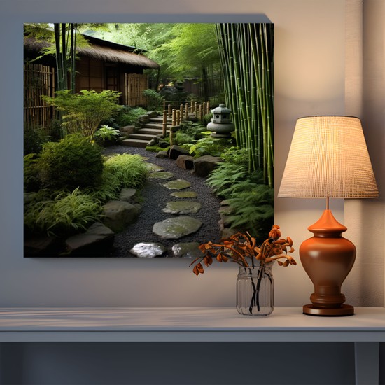 Painted Anarchy Asya Zen Bahçesi Kanvas Tablo - Asyalı, Fiyatı