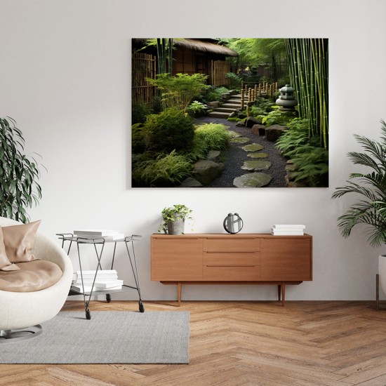 Painted Anarchy Asya Zen Bahçesi Kanvas Tablo - Asyalı, Fiyatı