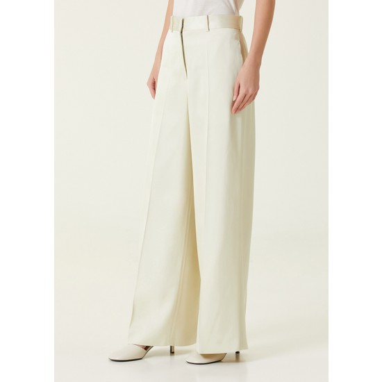 Jil Sander Krem Wide Leg Pantolon Beden: 34 Fiyatı