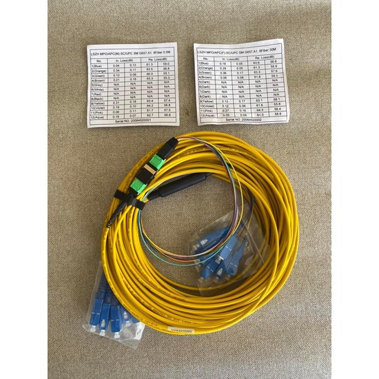 Mpo/apc - Sc/upc Sm G657.A1 Fiber Optik Kablo 30METRE A2 Fiyatı