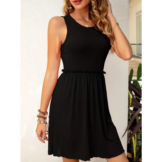 Melia Fashion Kadın Bel Lastik Ve Büzgü Detay Viskon Mini Fiyatı