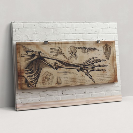 Painted Anarchy Leonardo Da Vinci Canvas Print - Detailed Fiyatı