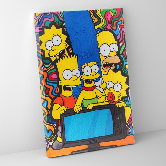 Painted Anarchy Simpsons Pop Art Kanvas Tablo - Simpsons, Fiyatı