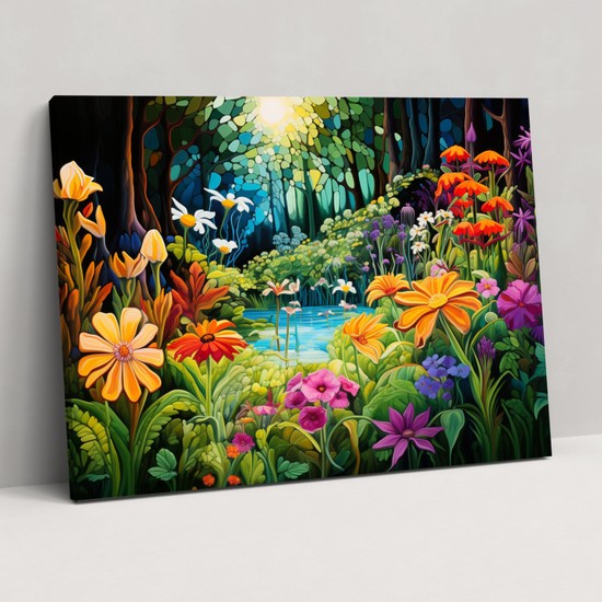 Painted Anarchy Renkli Zen Bahçesi Kanvas Tablo - Zen Fiyatı