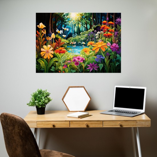 Painted Anarchy Renkli Zen Bahçesi Kanvas Tablo - Zen Fiyatı