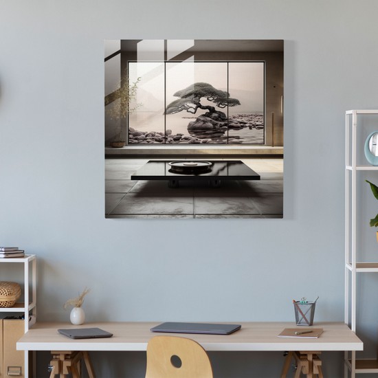 Painted Anarchy Monokrom Zen Cam Baskı - Zen, Modern Sanat, Fiyatı