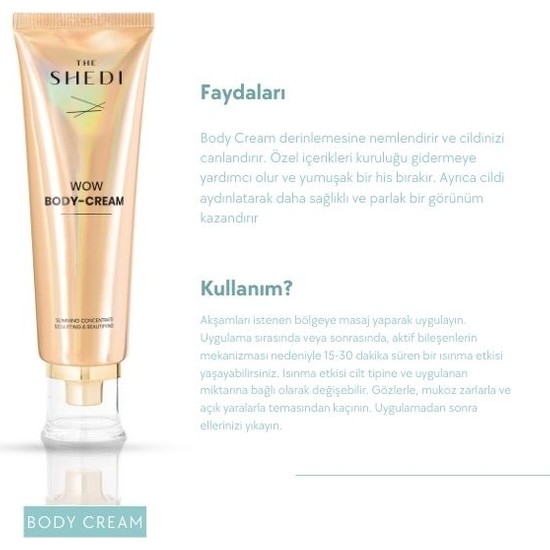The Shedi Body Cream, Sıkılaştırıcı, Çatlak Giderici, Fiyatı