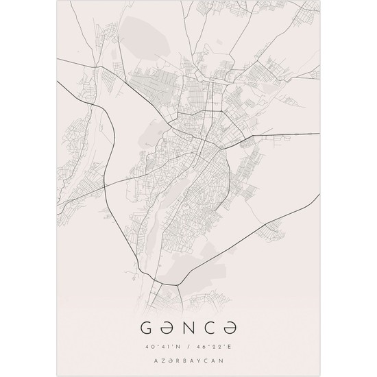 DuoArt Gence Gəncə Azerbaycan Şehir Haritası/gezgin Fiyatı