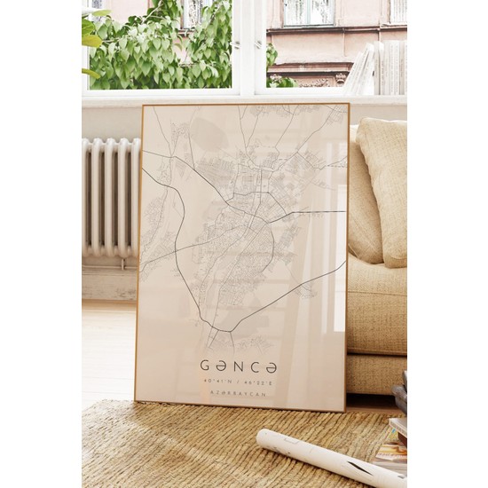 DuoArt Gence Gəncə Azerbaycan Şehir Haritası/gezgin Fiyatı