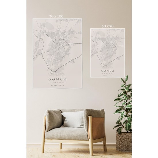 DuoArt Gence Gəncə Azerbaycan Şehir Haritası/gezgin Fiyatı