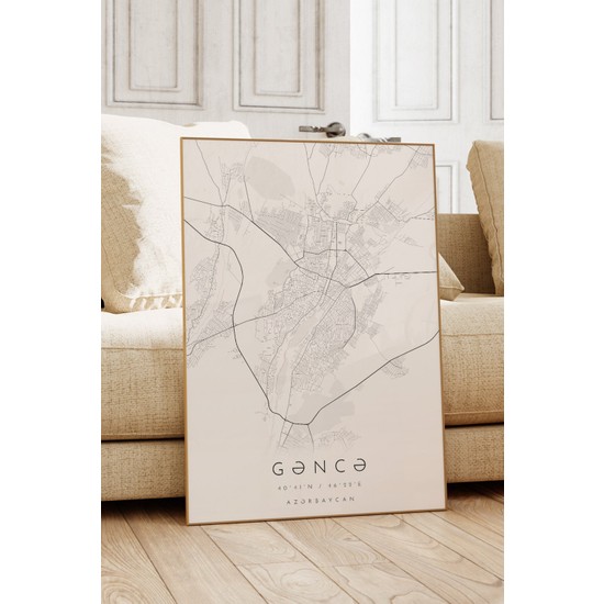DuoArt Gence Gəncə Azerbaycan Şehir Haritası/gezgin Fiyatı