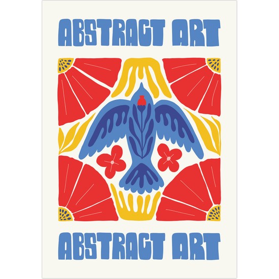DuoArt Kuş/abstract Art/soyut/çerçevesiz/büyük Boy Poster/50 Fiyatı