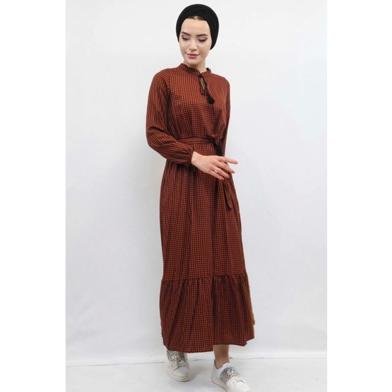 Winta Winta- Ekose Elbise Kiremit Fiyatı - Taksit Seçenekleri