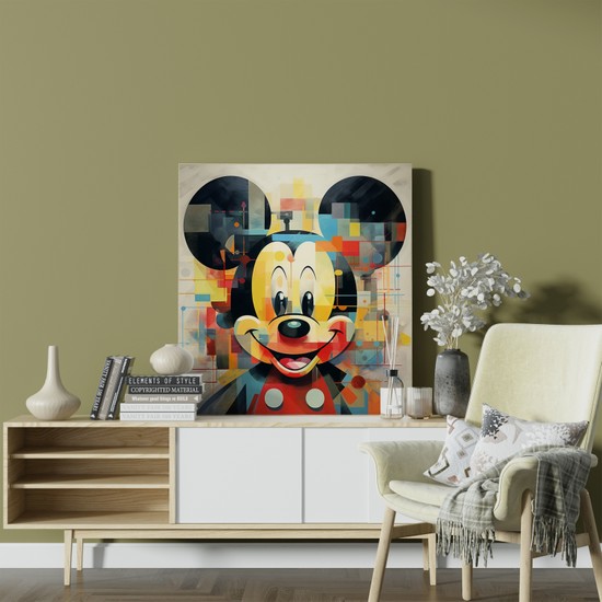 Painted Anarchy Geometrik Yapısöküm Mickey Mouse Kübist Fiyatı