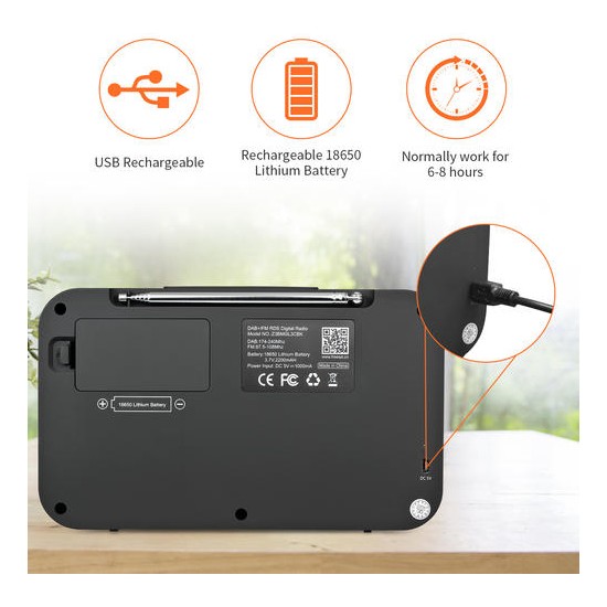 Taşınabilir Radyo Fm Dab, Stereo / Rds Çoklu Bant Radyo Fiyatı