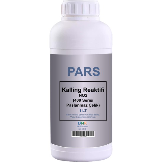 Pars Kalling Reaktifi No2 (400 Serisi Paslanmaz Çelik) 1 Lt Fiyatı