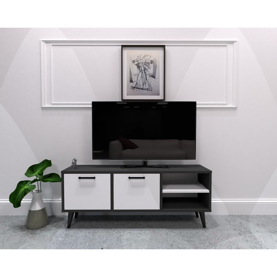 Decomech Mobilya Reyn Tv Ünitesi Antrasit Beyaz Fiyatı