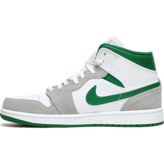 Nike Air Jordan 1 Mid Se Grey Green-Erkek Sneaker Fiyatı