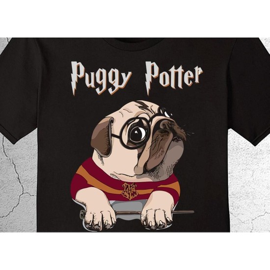BUMETA Puggy Potter Harry Potter Dog Köpek Pug Rıfkı Tişört Fiyatı